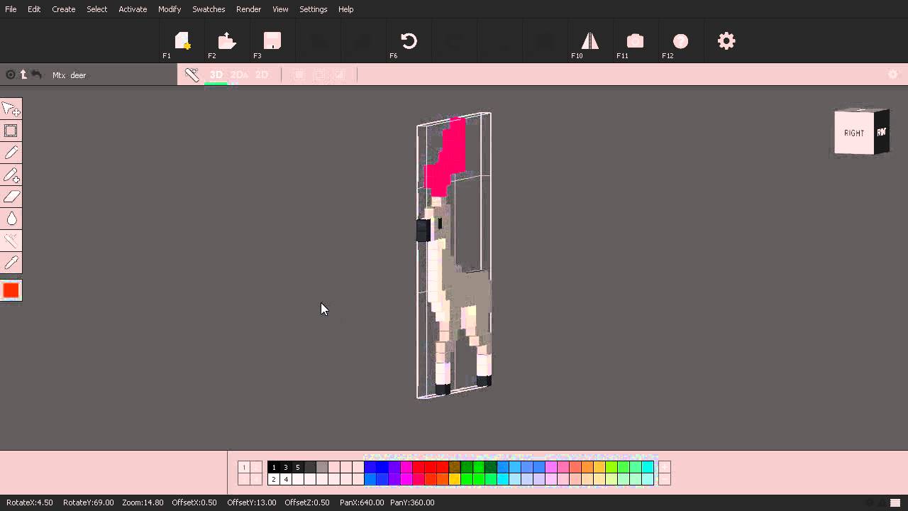 Qubicle 2 Beginner Tutorial 07 - Selecting And Modifying Voxels - YouTube