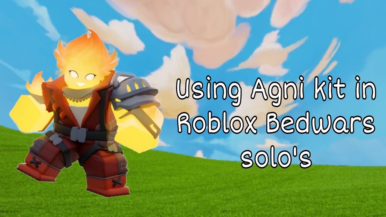 Using Agni kit in Roblox Bedwars Solo's Gameplay - YouTube