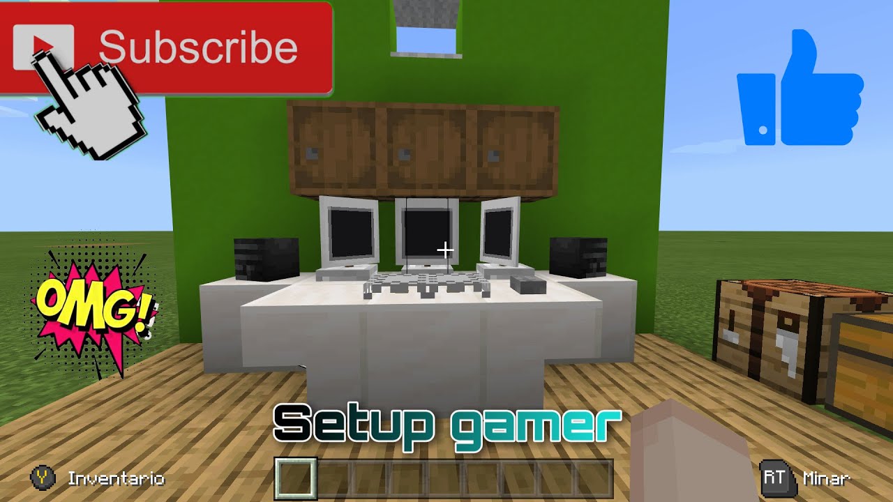 COMO HACER UN SETUP GAMER EN MINECRAFT - YouTube