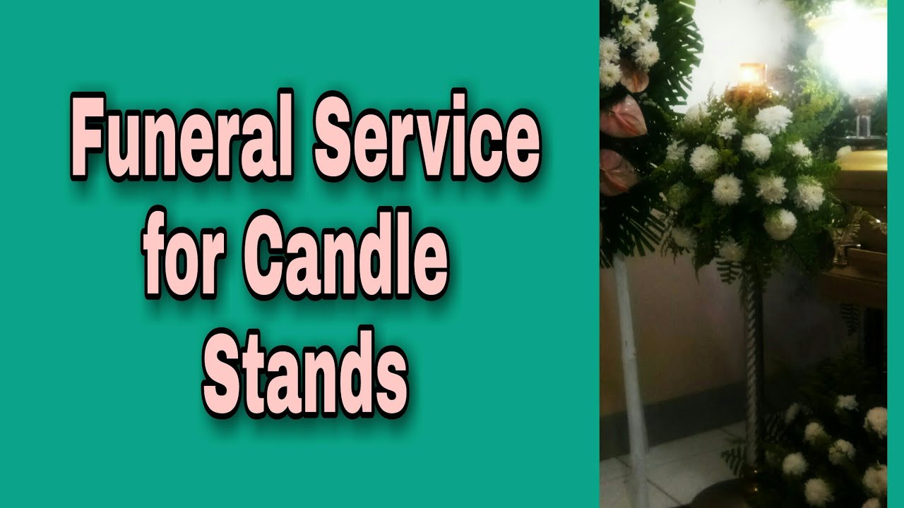 Candle Stands for Funeral Service/ Flowers arrangement for funeral ...