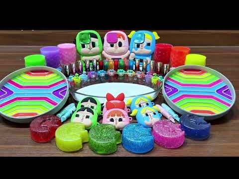 CRY BABY | Mixing random into Glossy Slime I Relaxing slime videos ...