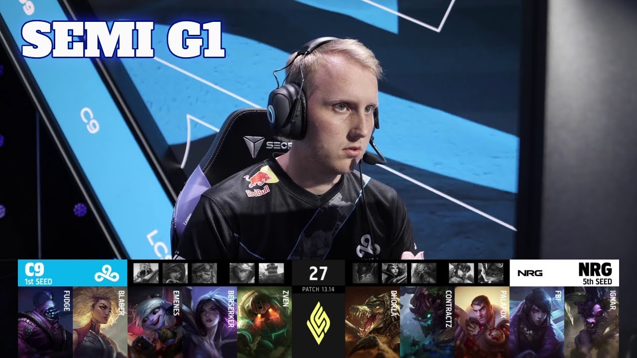 C9 vs NRG - Game 1 | Semi Final Playoffs S13 LCS Summer 2023 | Cloud 9 vs NRG G1 full - YouTube