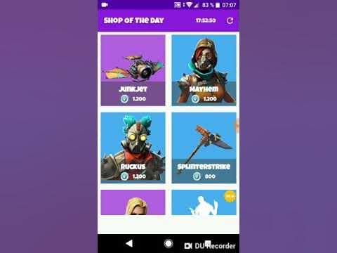 Der heutige Fortnite shop - YouTube