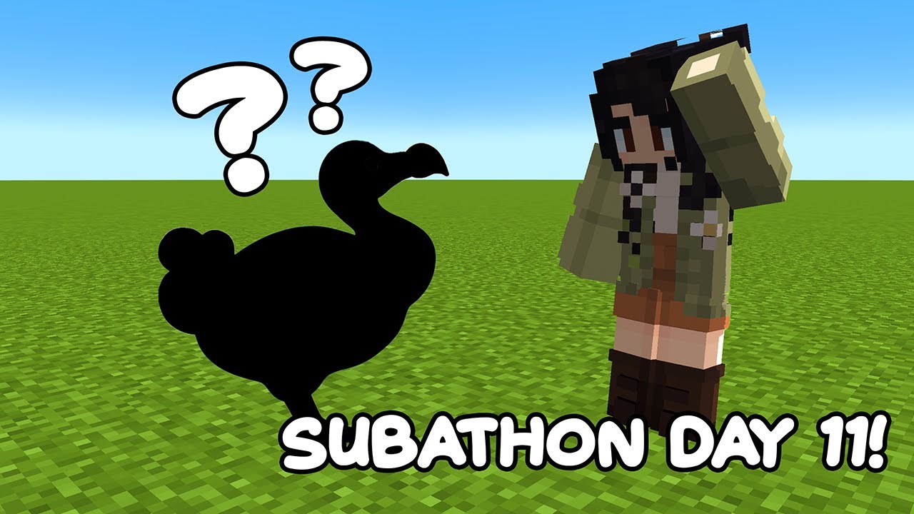 UNCAPPED SUBATHON!! ~ Day 11! Creating a Dodo bird in Minecraft - YouTube