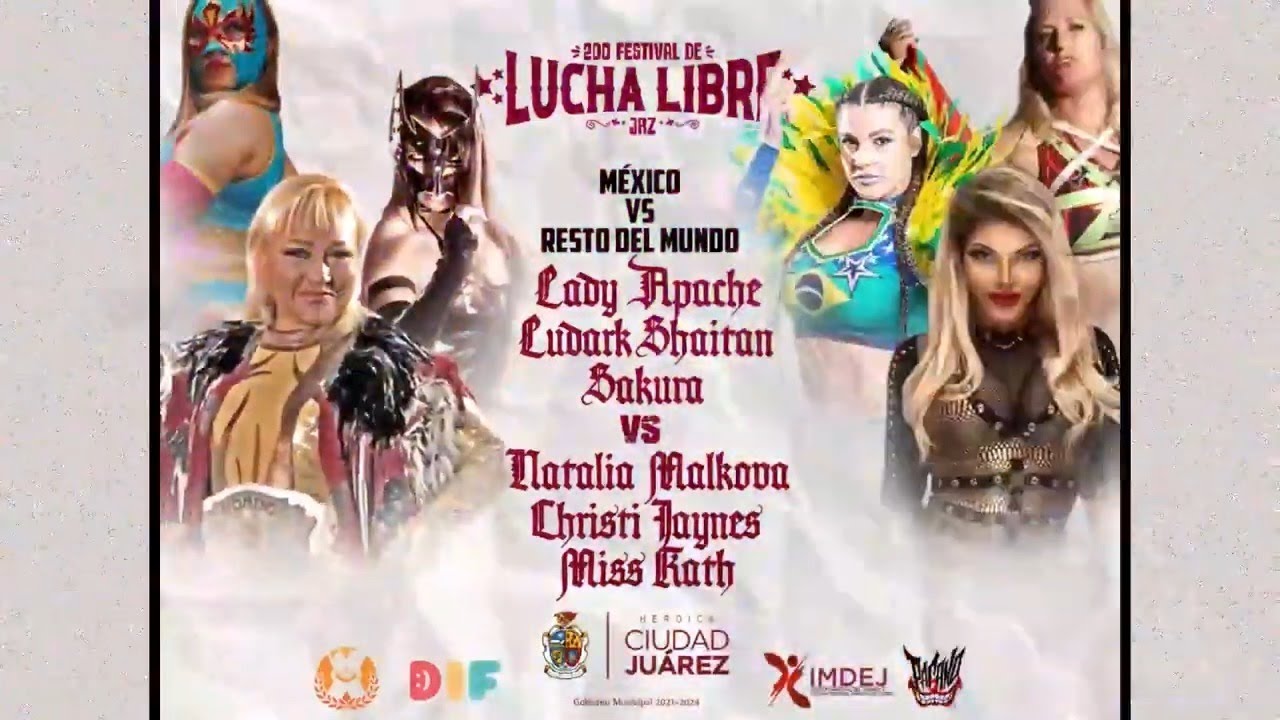 Lady Apache, Dulce Tormenta y Ludark vs Natalia Markova, Christi Jaynes ...