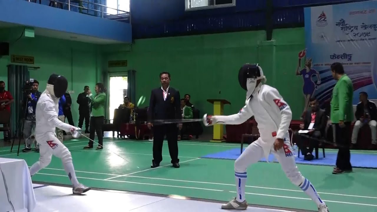 Fencing game in nepal - YouTube