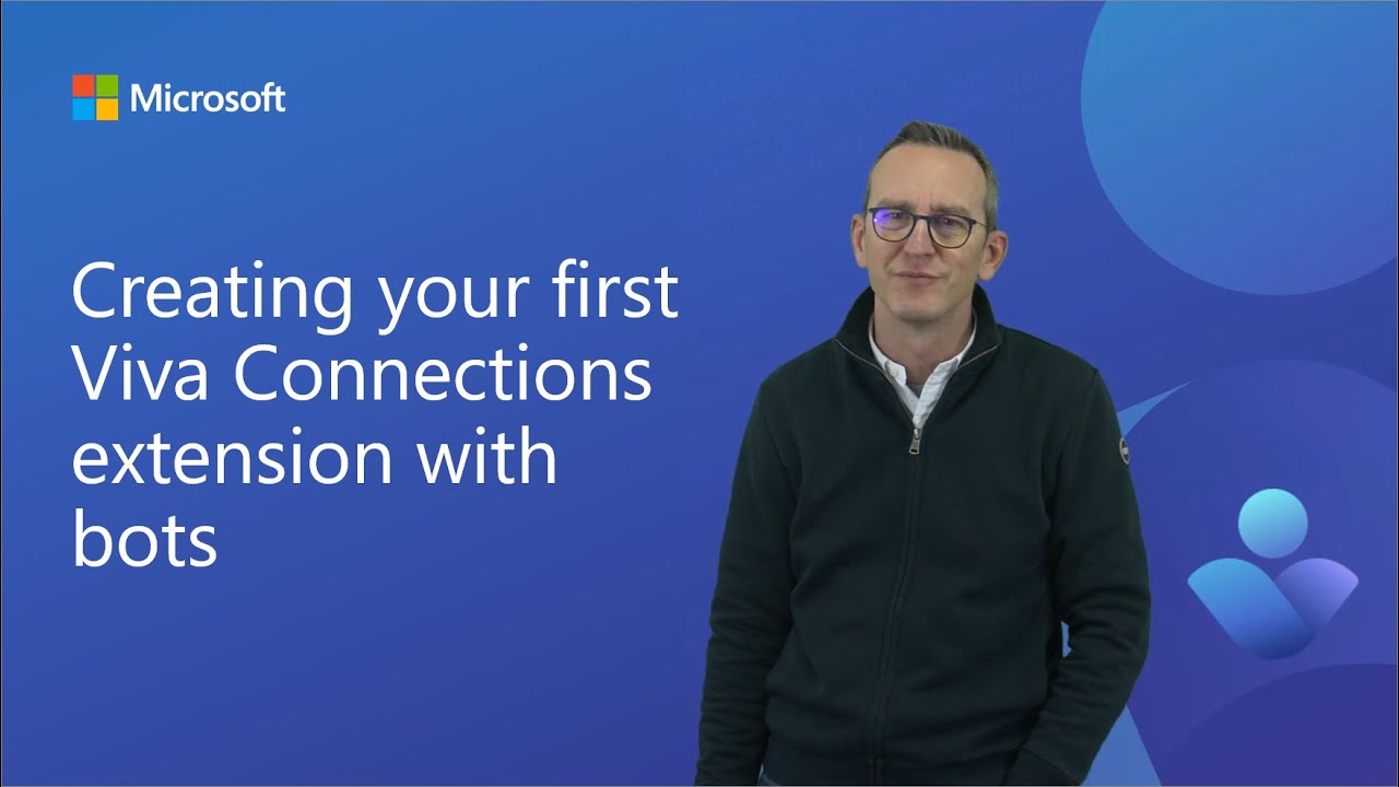 Creating your first Viva Connections extension with bots - YouTube
