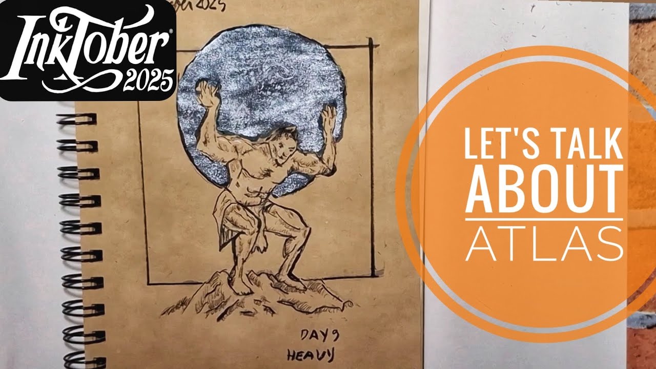 Inktober 2025 Day 9 HEAVY Drawing Atlas + call for donations for ...