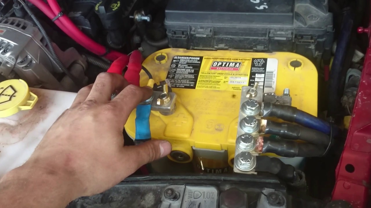 Added second battery under the hood - YouTube