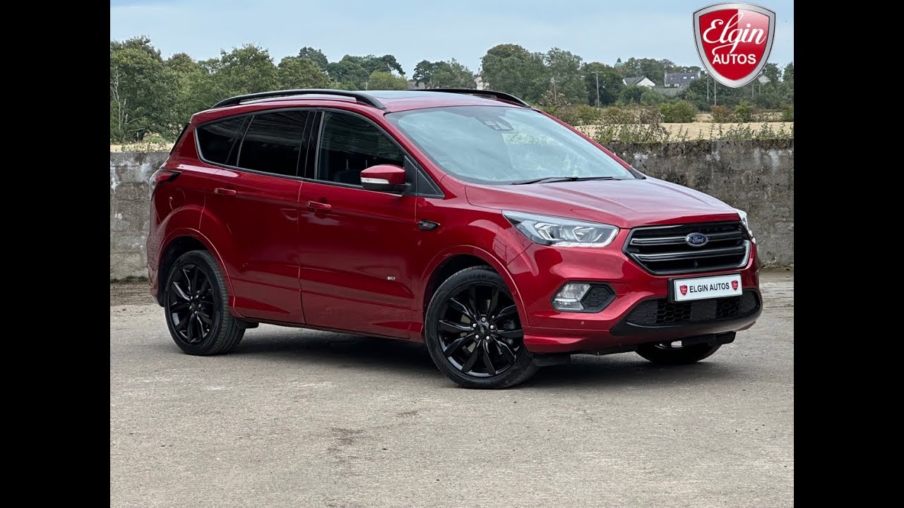 2018 Ford Kuga ST-Line X AWD - Ruby Red with 19” Black Alloys - Full ...