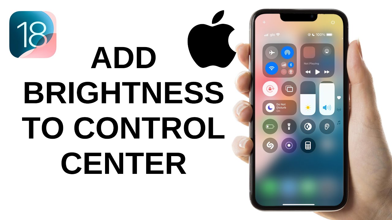 How to Add Brightness to Control Center on iPhone - iOS 18 - YouTube