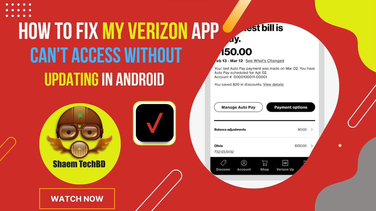 How to Fix My Verizon App Can't Access Without Updating in Android ...