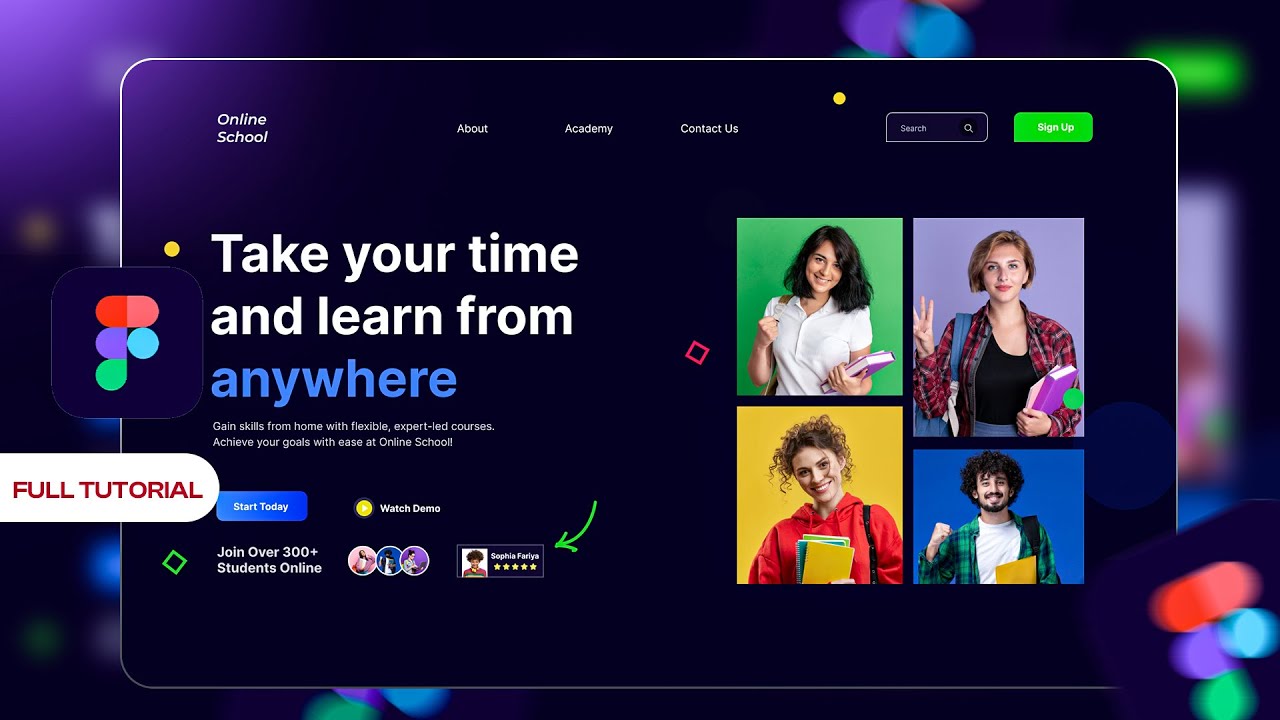 ⚡Make a Professional Website UI Design in Figma | Figma Tutorial - YouTube