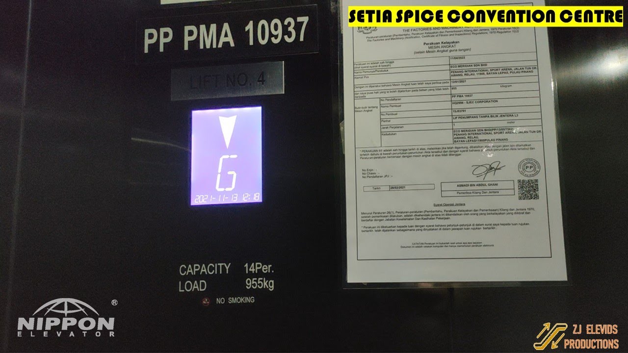 Another 2 Nippon Elevators at Setia SPICE Convention Centre, Bayan ...