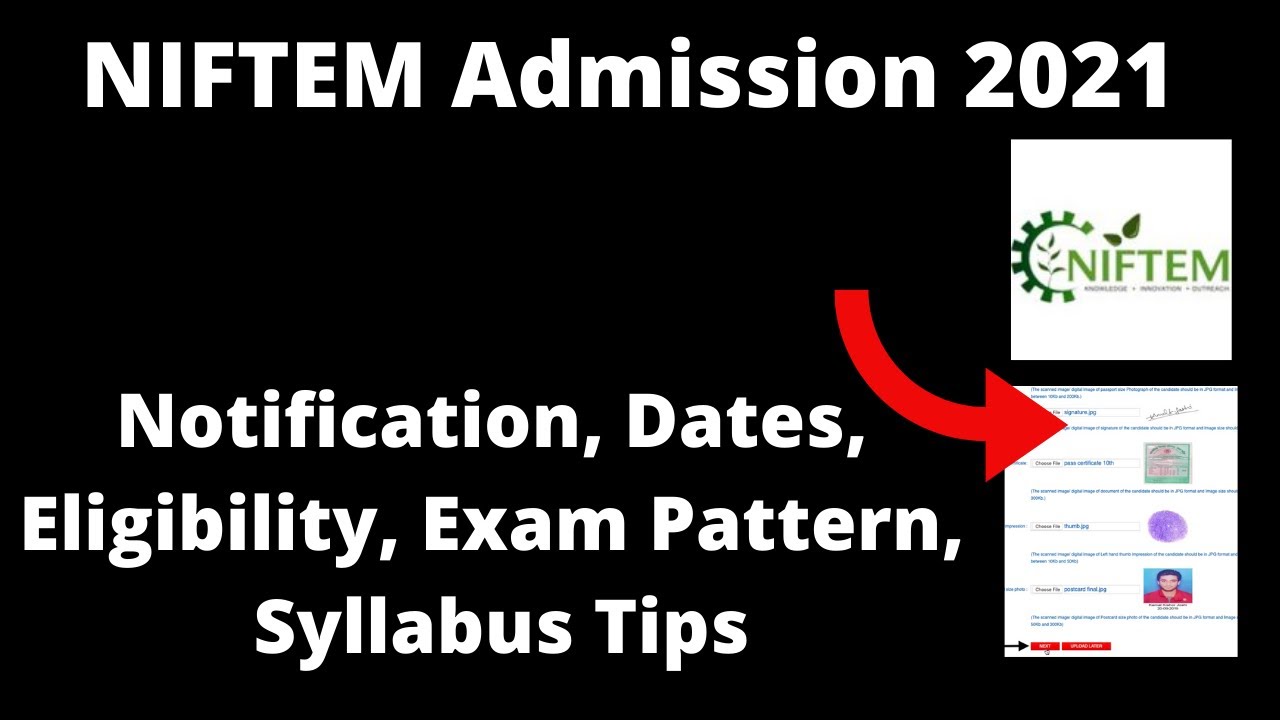 NIFTEM 2021 : Application Form, Exam Pattern, Eligibility Criteria ...