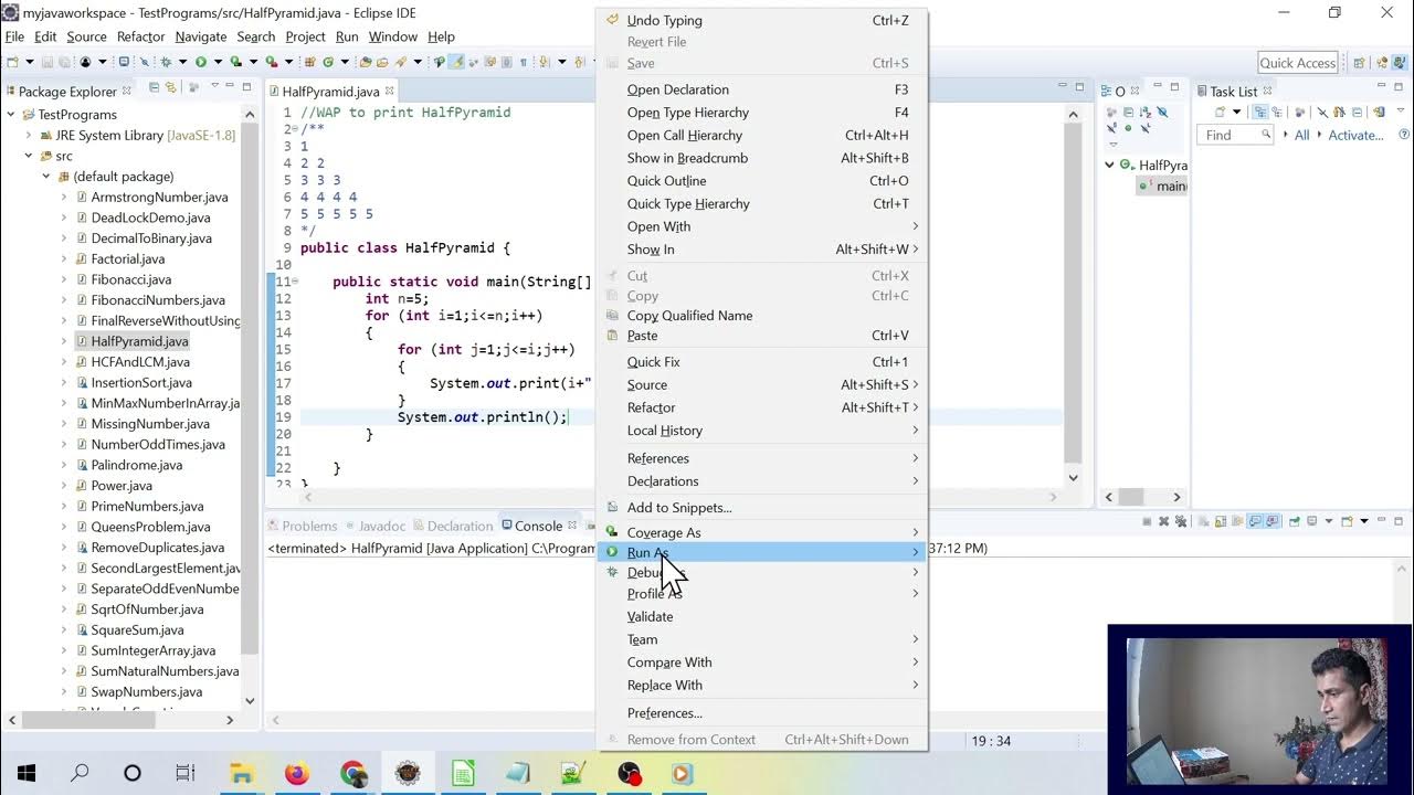 Java Program To Print Half Pyramid Using Star And Numbers YouTube java-program-to-print-half-pyramid-using-star-and-numbers-youtube