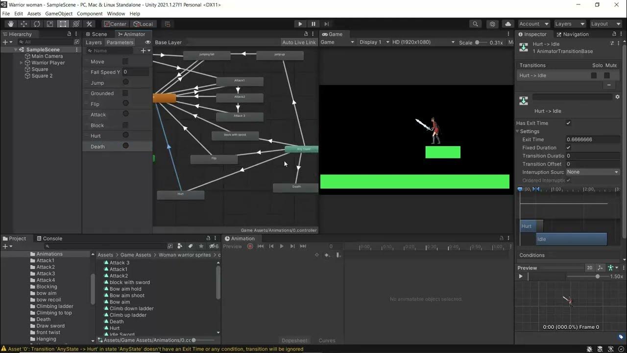 Learn to create Metroidvania player with unity and C# tutorial # 11 Player Hurt & Death - YouTube