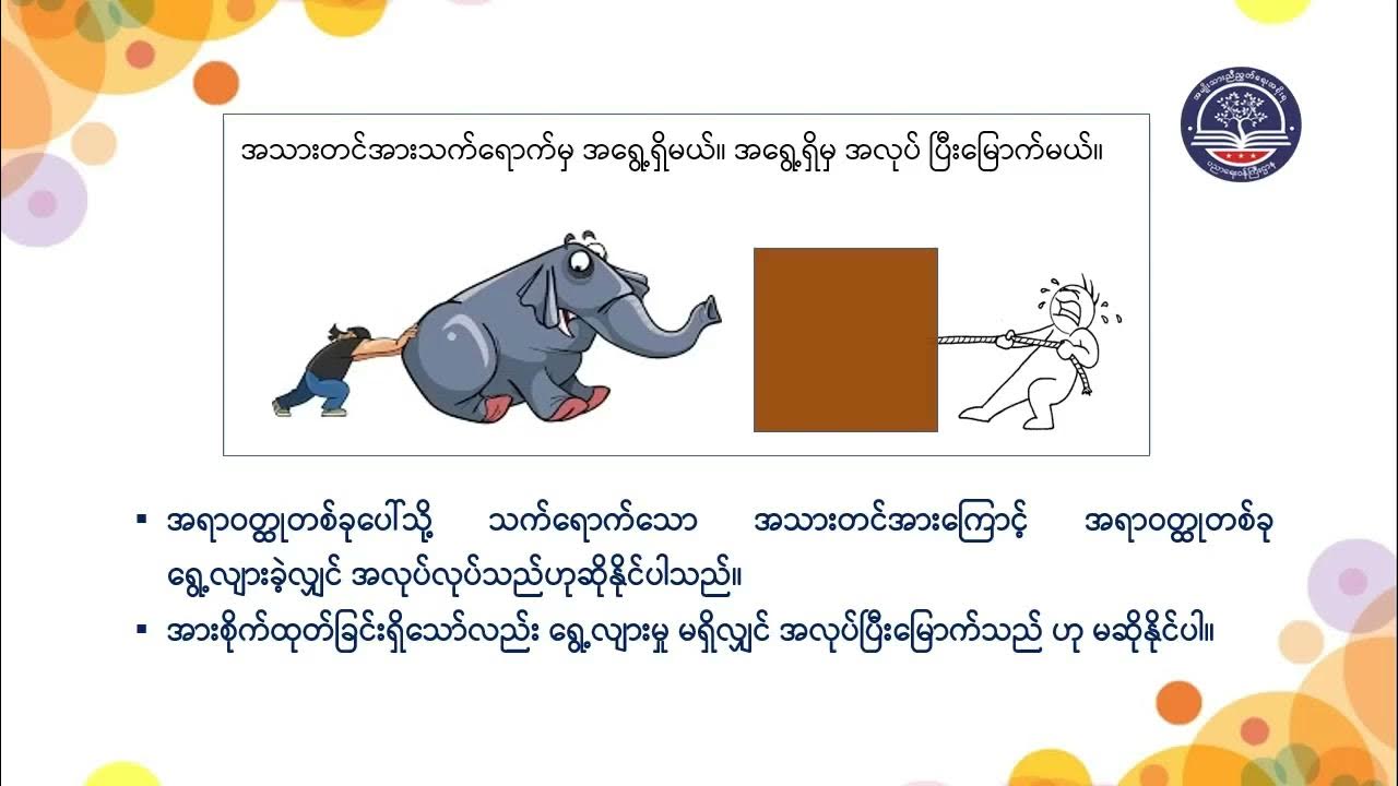 Grade 7 အထွေထွေသိပ္ပံ၊ အခန်း ၇ ၊အားအပိုင်း ၁ အား၊အရွေ့အလုပ်နှင့်စွမ်းအင်၊စာမျက်နှာ ၁၁၁ Episode
