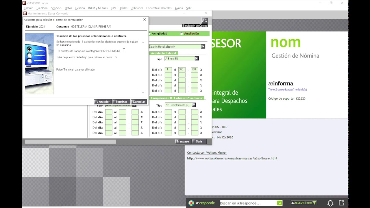 a3convenios para a3ASESOR nom: principales funcionalidades - YouTube