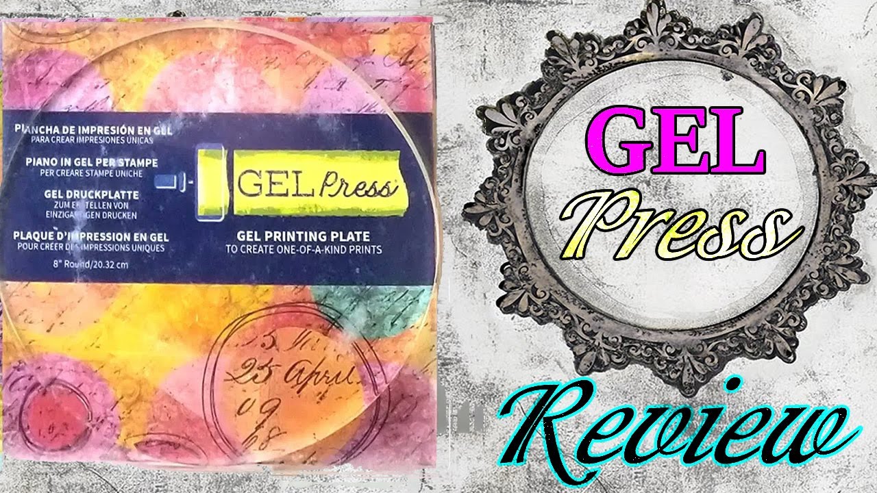Gel Press Round Gelli Plate Review - YouTube