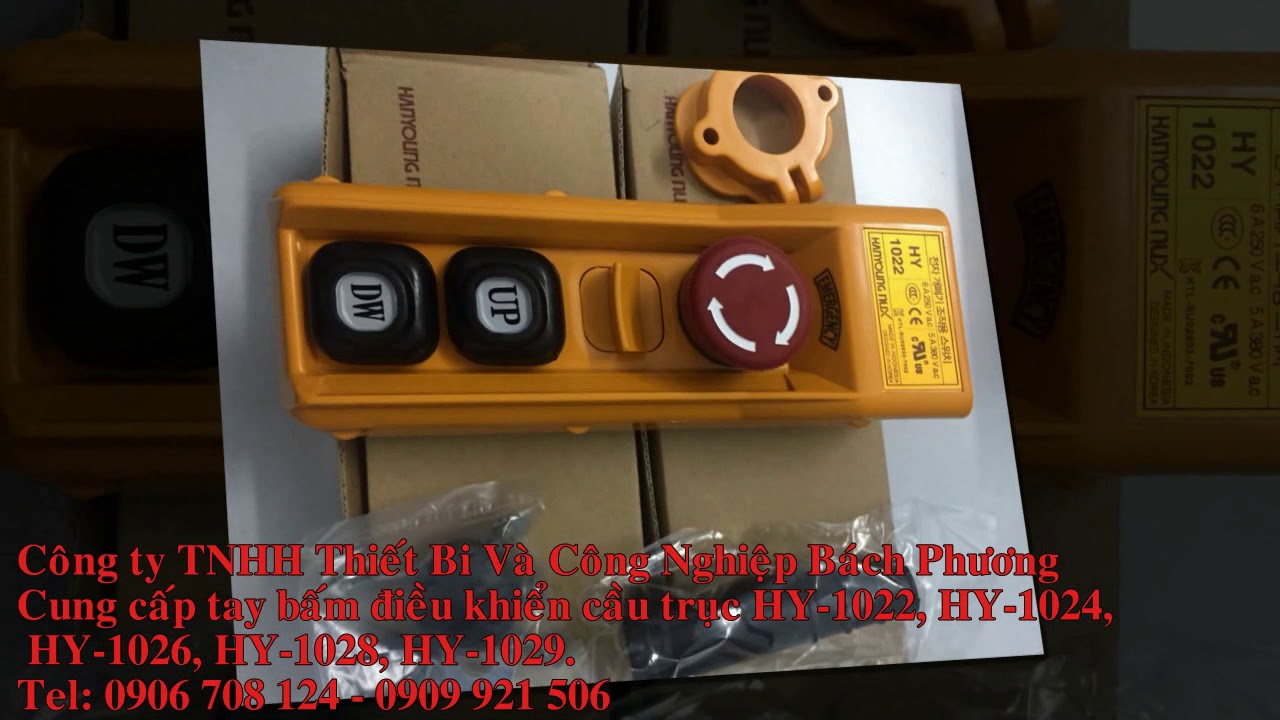 Tay bấm điều khiển cầu trục HY-1022 SB, HY-1024 SB, HY-1026, HY-1028 ...