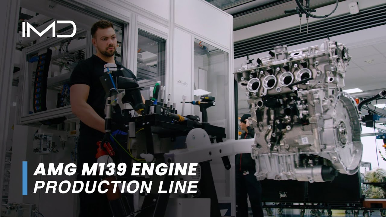 Mercedes Benz AMG M139 Engine Production Line - YouTube