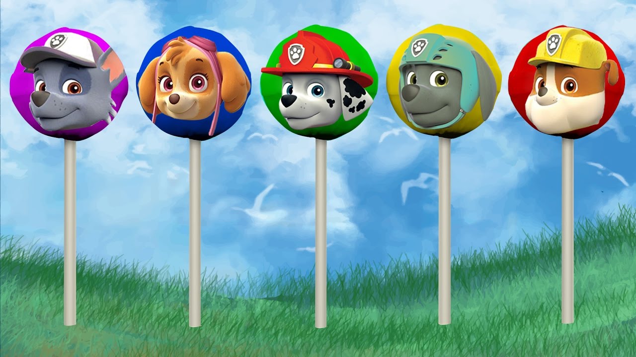Paw Patrol Lollipop Finger Family Nursery Rhymes Daddy Finger Family ...