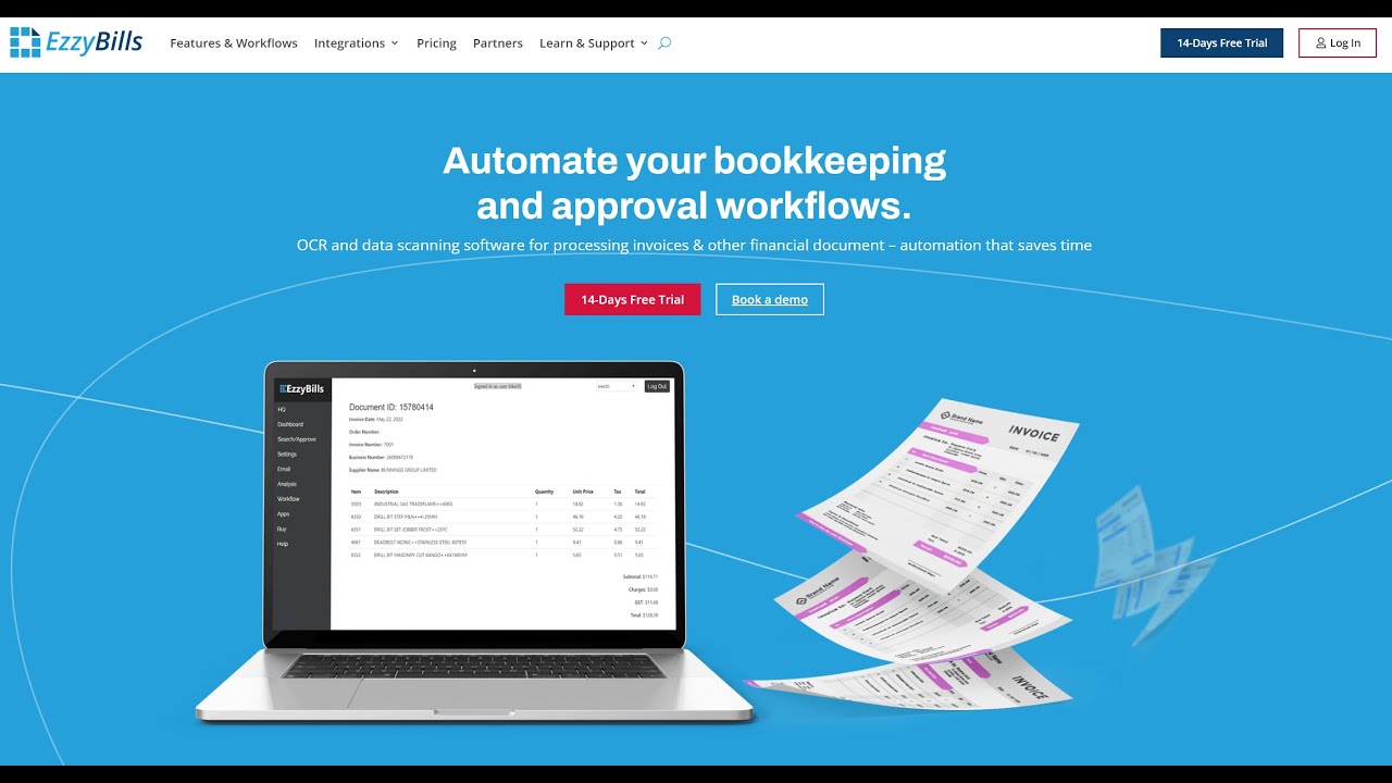 EzzyBills Invoice Processing & Approval to Xero - YouTube