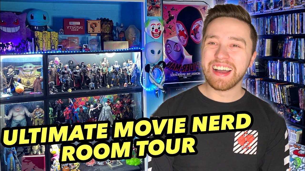 The Ultimate Movie and Gaming Nerd Room Tour - YouTube