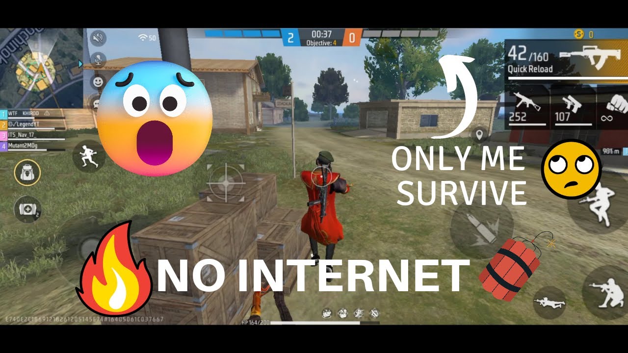 FREE FIRE BUT NO INTERNET PLAY IN CS! OFFLINE - YouTube