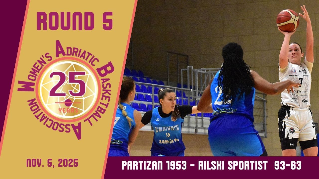 2025-26 WABA Round 5: Partizan-Rilski Sportist 93-63 (05/11) - YouTube