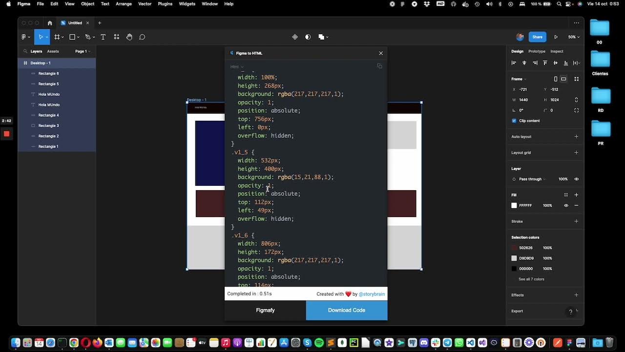 Curso Figma desde CERO | C5 Convertir o Exportar a HTML y CSS nuestros ...