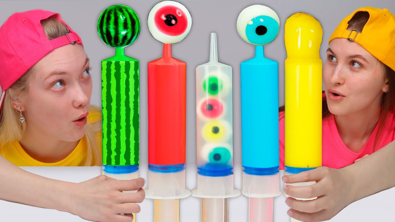 Mukbang TikTok Jello Shooter race Challenge 틱톡 챌린지 먹방 by - YouTube