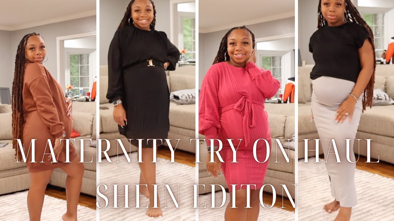 HUGE MATERNITY TRY ON HAUL | SHEIN EDITION - YouTube