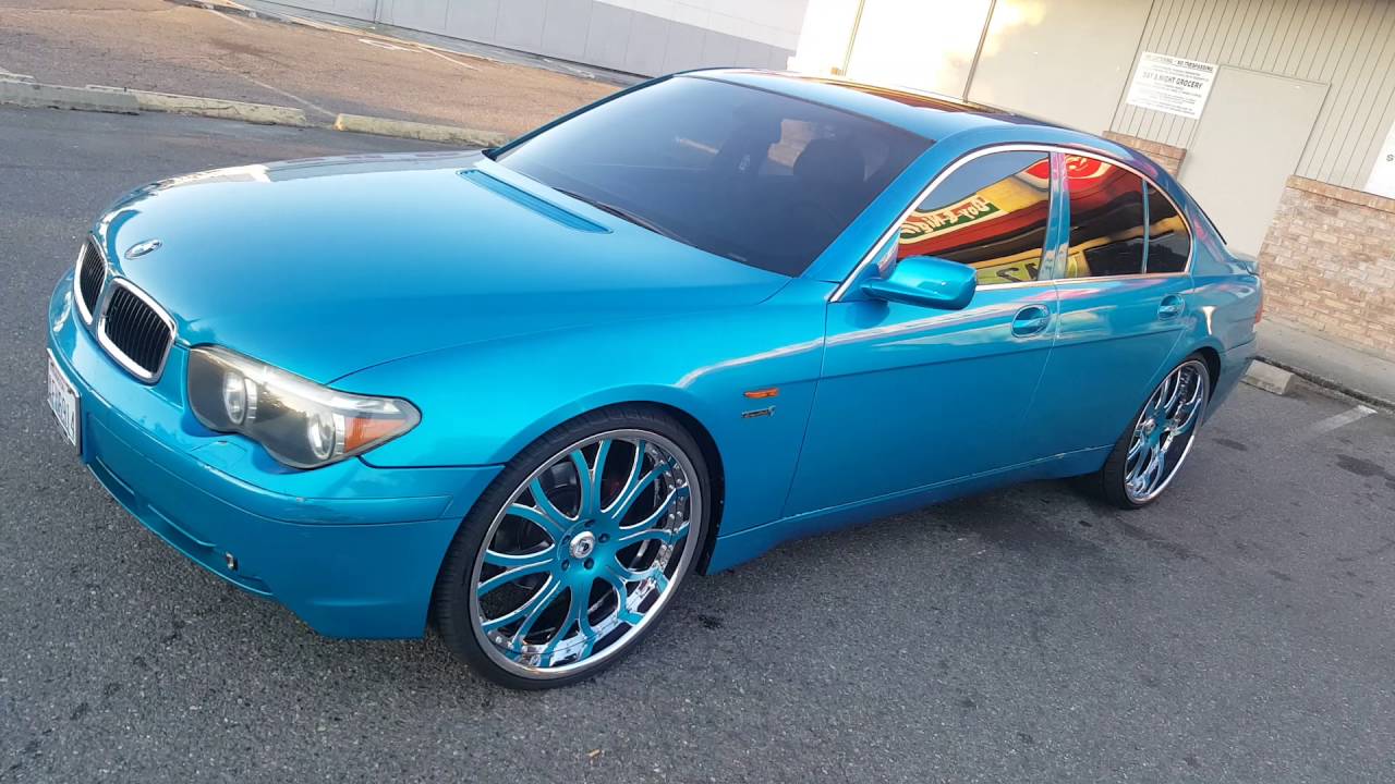 03 745li Outrageous Candy Paint 24s Ashantis Custom Inter9 - YouTube