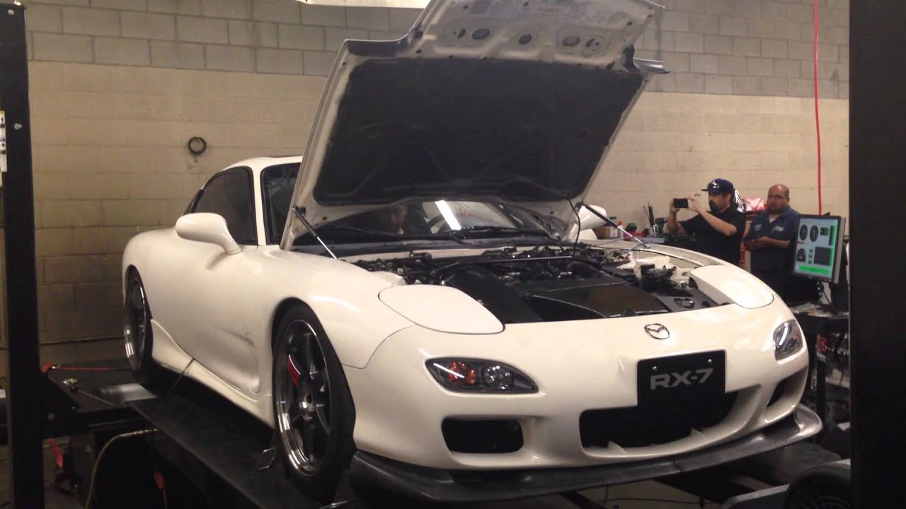 13B RX7 FD Dyno - YouTube