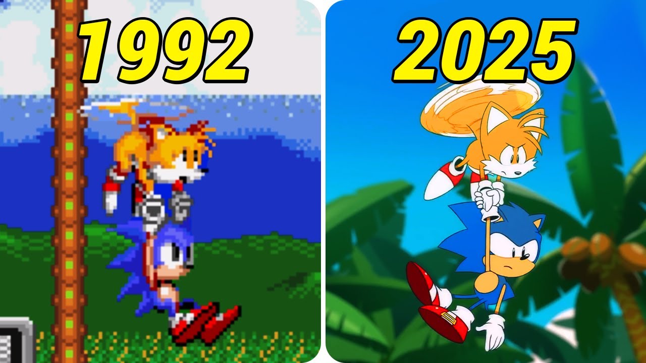 🛩️ Evolution of Sonic and Tails Flying Animations (1992-2025) 🛩️ - YouTube
