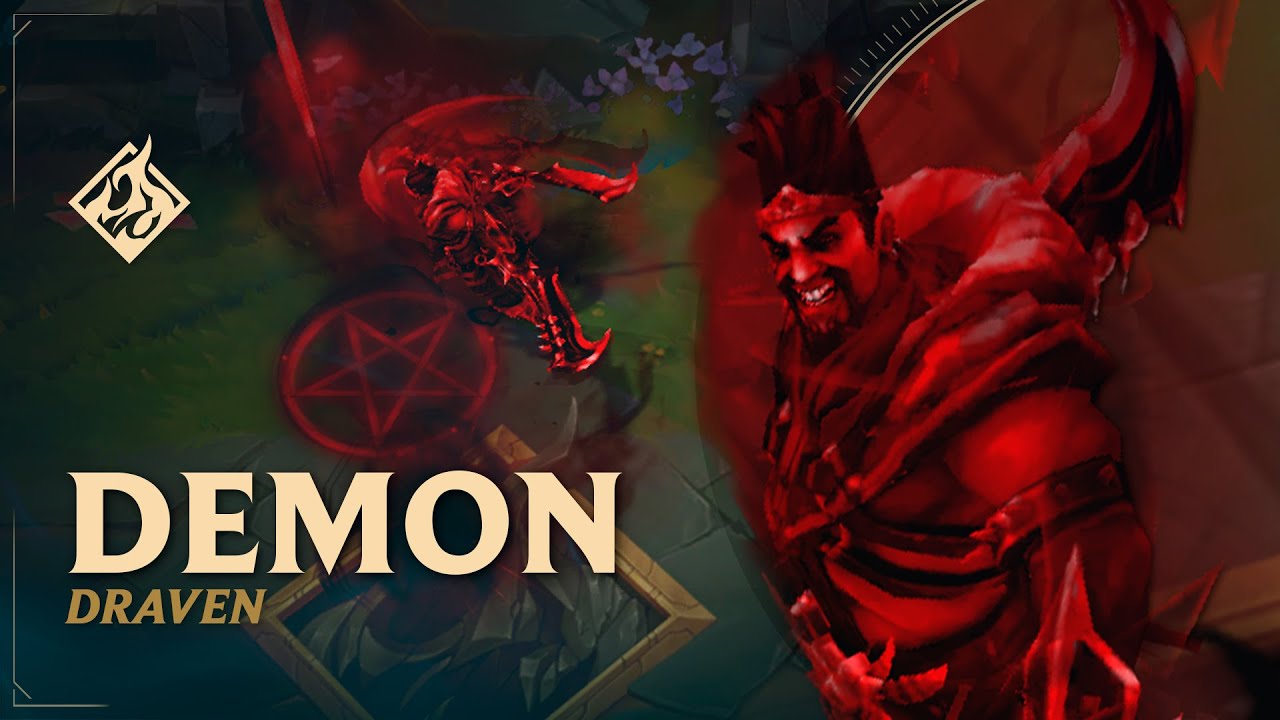 Demon Draven 👹 RuneForge—LoL Custom Skins - YouTube