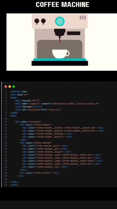 Creating Coffee Machine | HTML | CSS | Javascript #youtubeshorts #webdesign - YouTube
