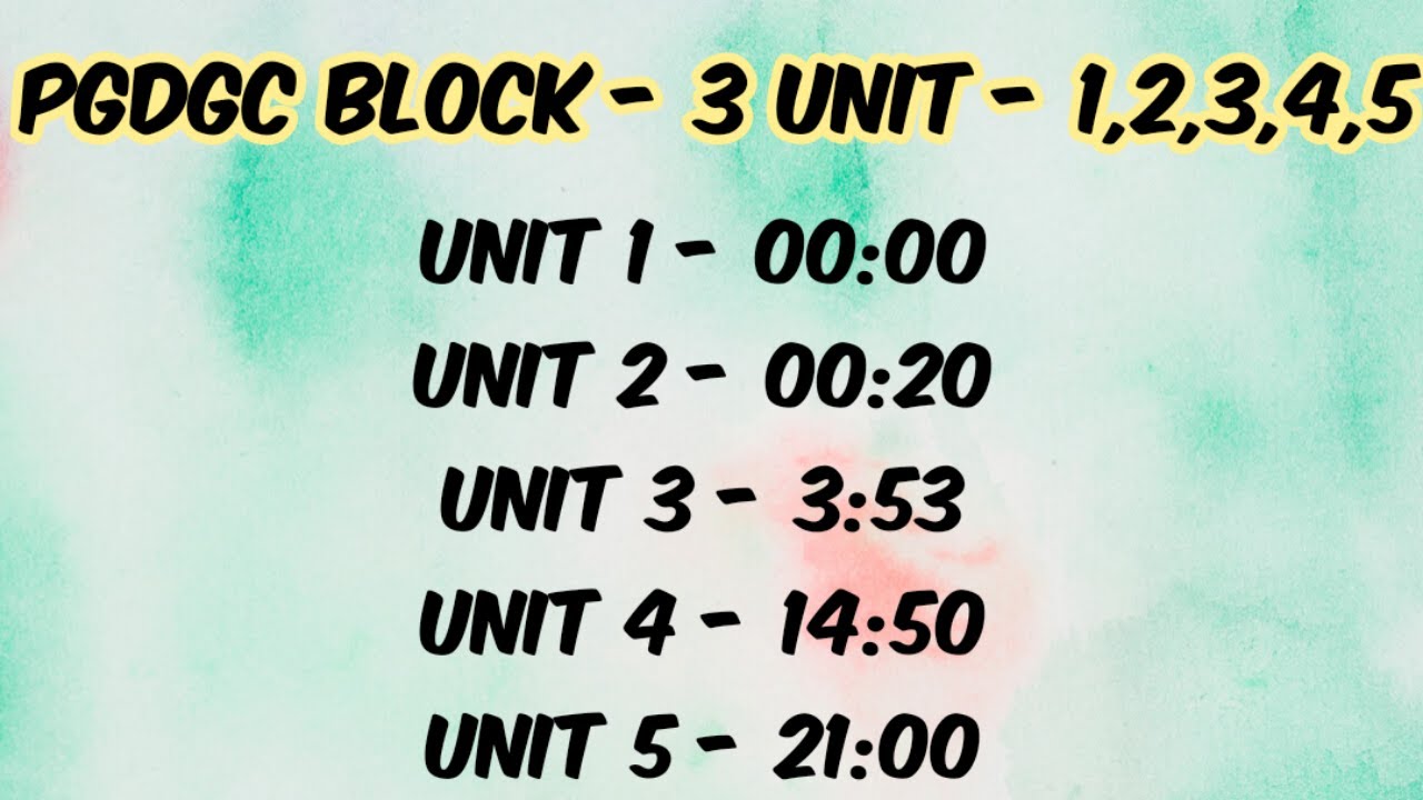 PGDGC MENTAL HEALTH DGC-3, BOOK-3| BLOCK 3 | UNIT 1,2,3,4,5 diploma in ...