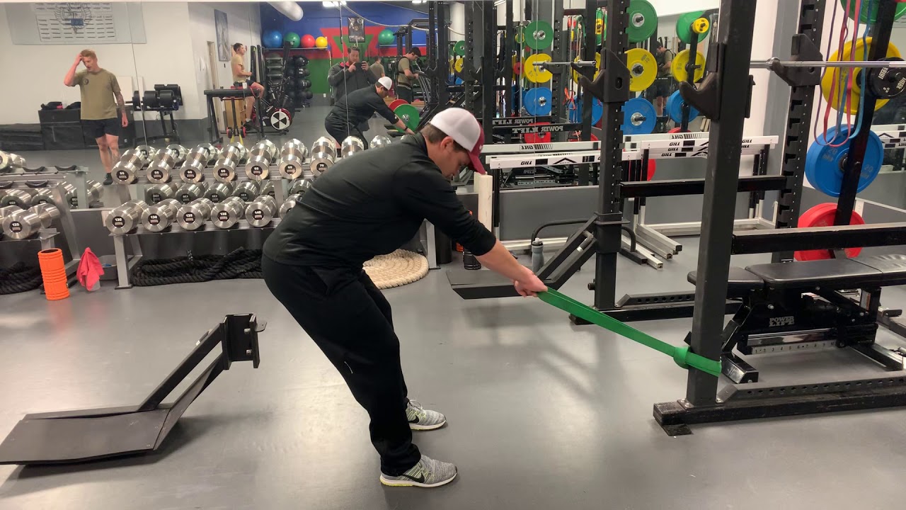 Resistance Band Standing Hyper Extension - YouTube