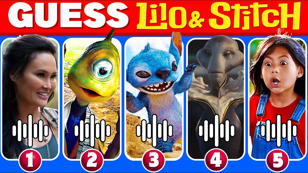 Guess Lilo & Stitch 2025 Movie Characters by Their Voice and Emoji🧩🔥 ...