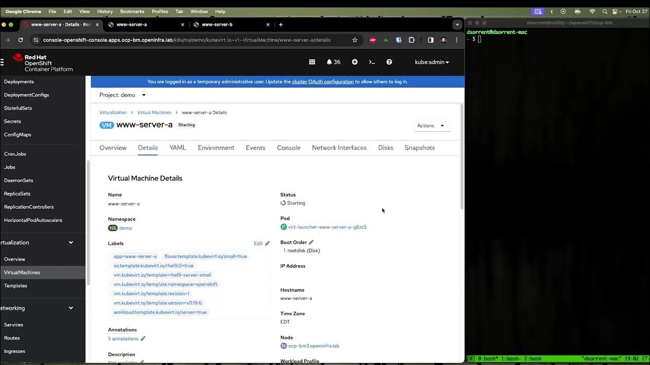 Load balancing virtual machines with OpenShift Virtualization - YouTube