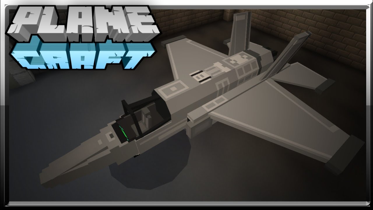 Stealth Fighter | PlaneCraft Addon MCBE/MCPE [Show Case] - YouTube