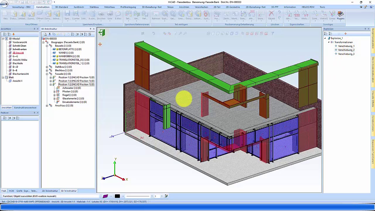 HiCAD 2018 - Explosionsdarstellung - YouTube