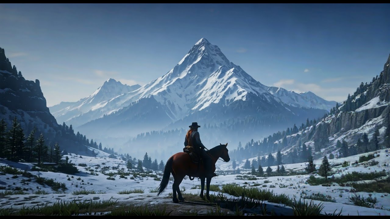 RED DEAD REDEMPTION 2: UNBELIEVABLE SNOW VIEW - YouTube