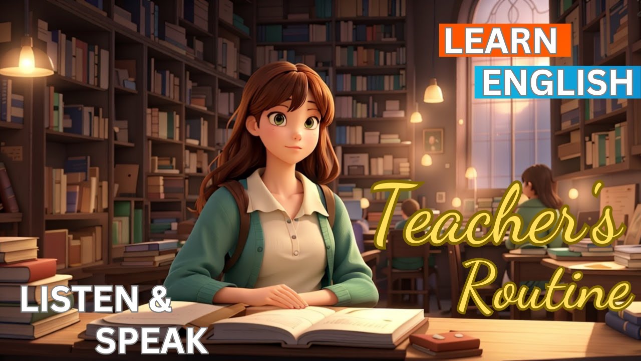My Daily Routine As a Teacher | Learn English Through Story - YouTube