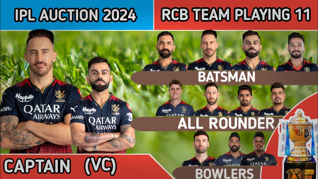 IPL 2024 I Royal Challengers Bangalore Team Best Playing 11 I RCB ...