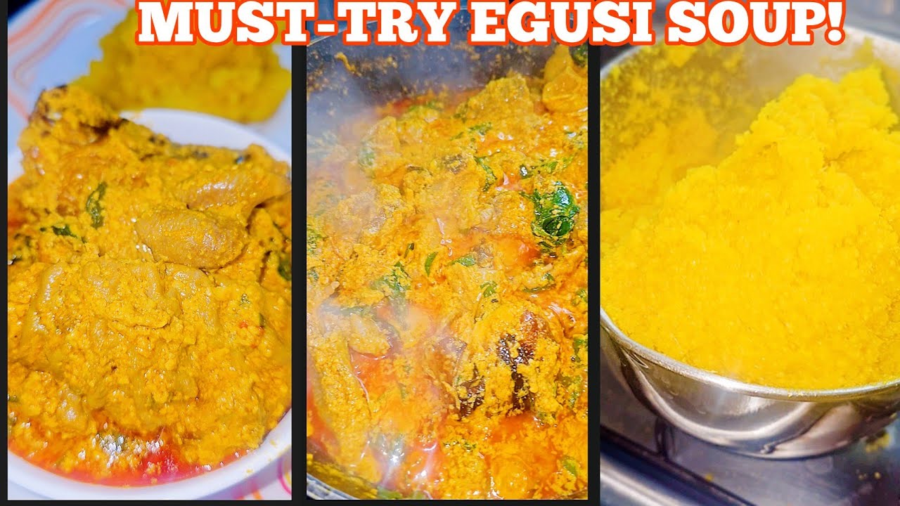 Nigerian Egusi Soup & Eba Recipe – Perfect for Family Sunday Lunch ...