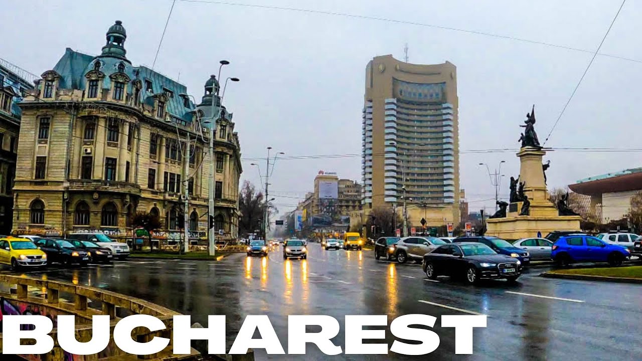 Walk in BUCHAREST - Capital of ROMANIA - YouTube